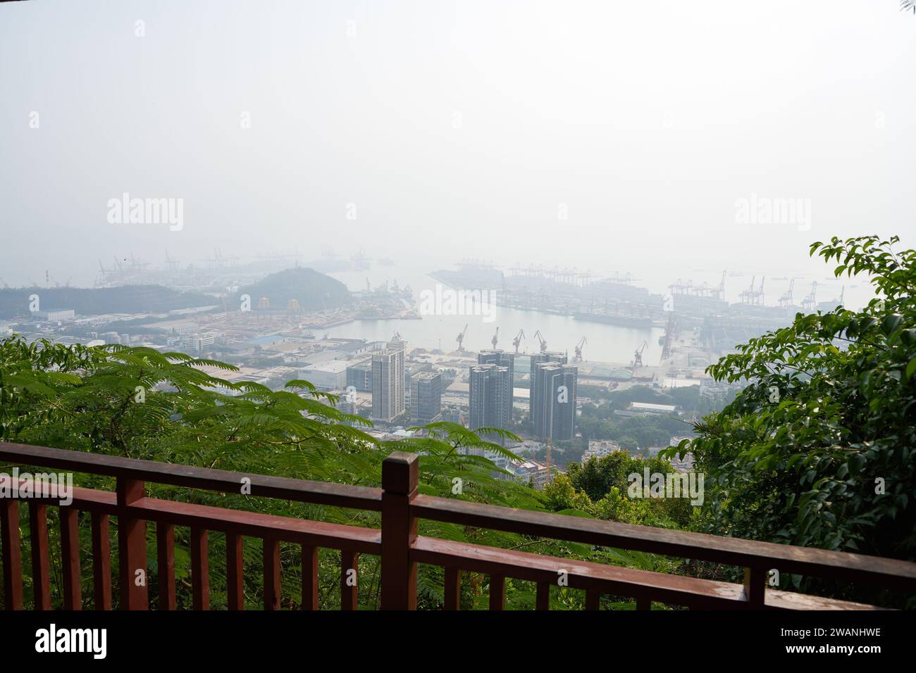 SHENZHEN, CHINA - NOVEMBER 18, 2019: Shenzhen urban landscape as seen ...