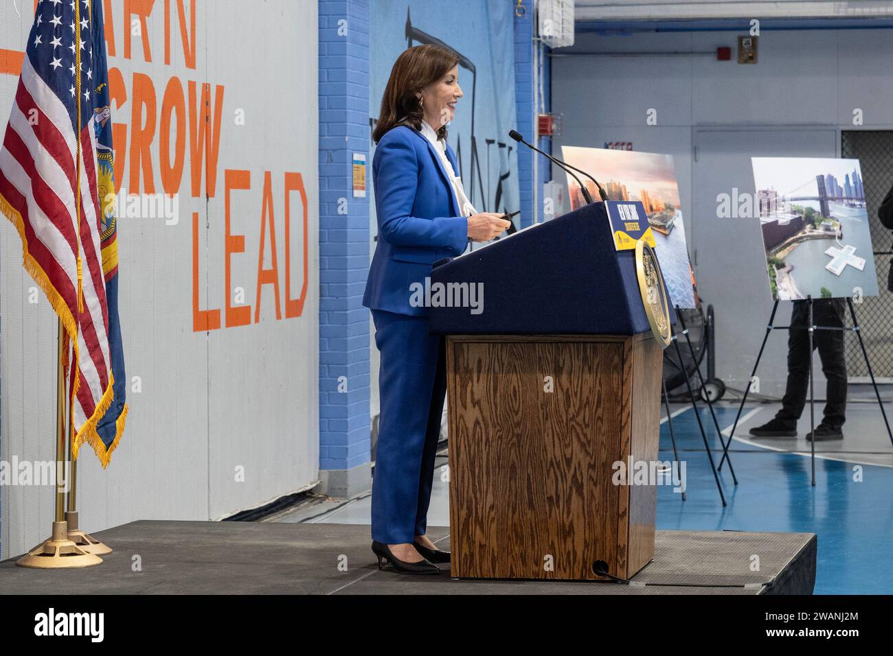 New York, USA. 05th Jan, 2024. Governor Kathy Hochul unveils 4th ...