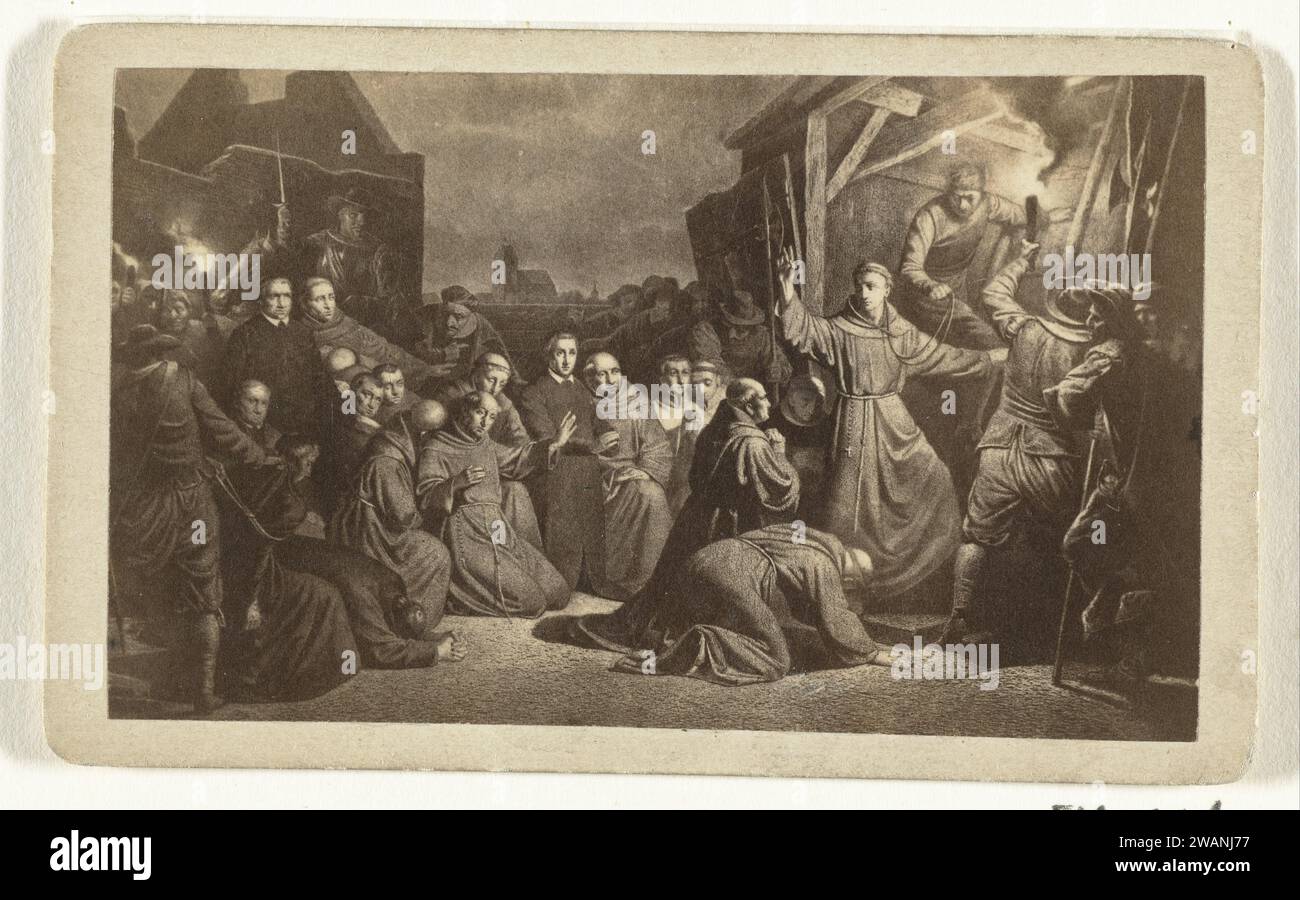 The last moments of the martyrs of Gorkum, 1572, 1875 - 1899 photograph ...