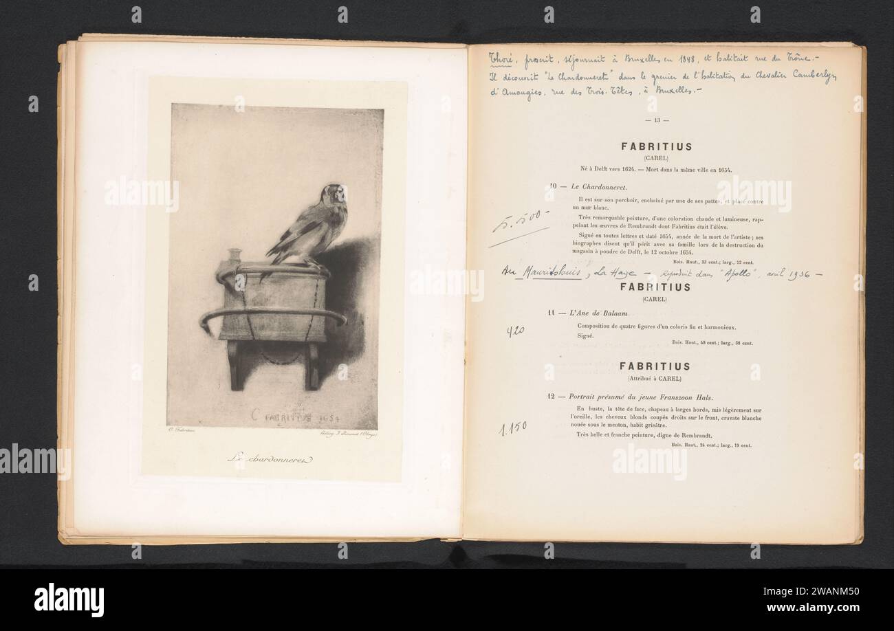 Reproduction of the Puttertje by Carel Fabritius, Anonymous, After ...