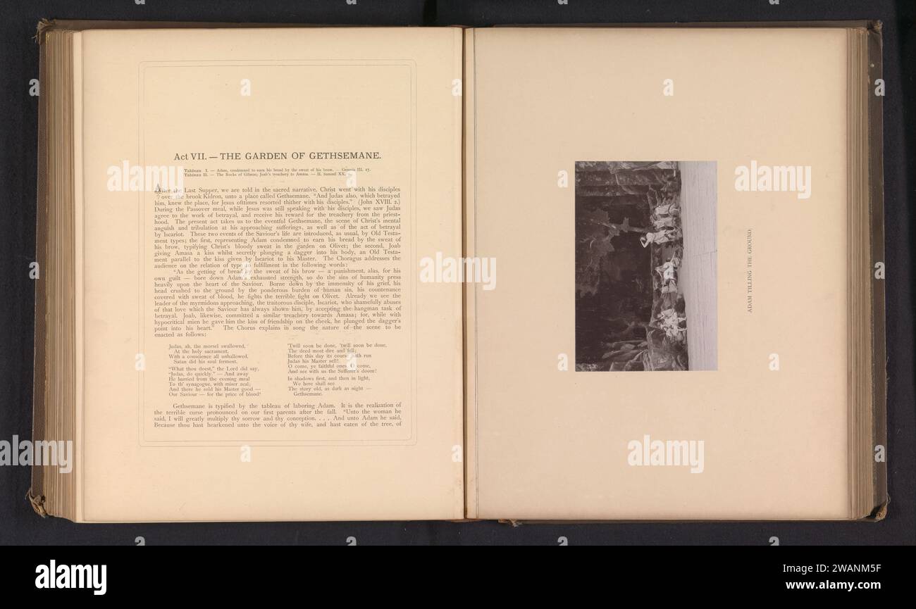 Adam tilling the ground, Carl Stockmann, c. 1885 - in or before 1890 ...