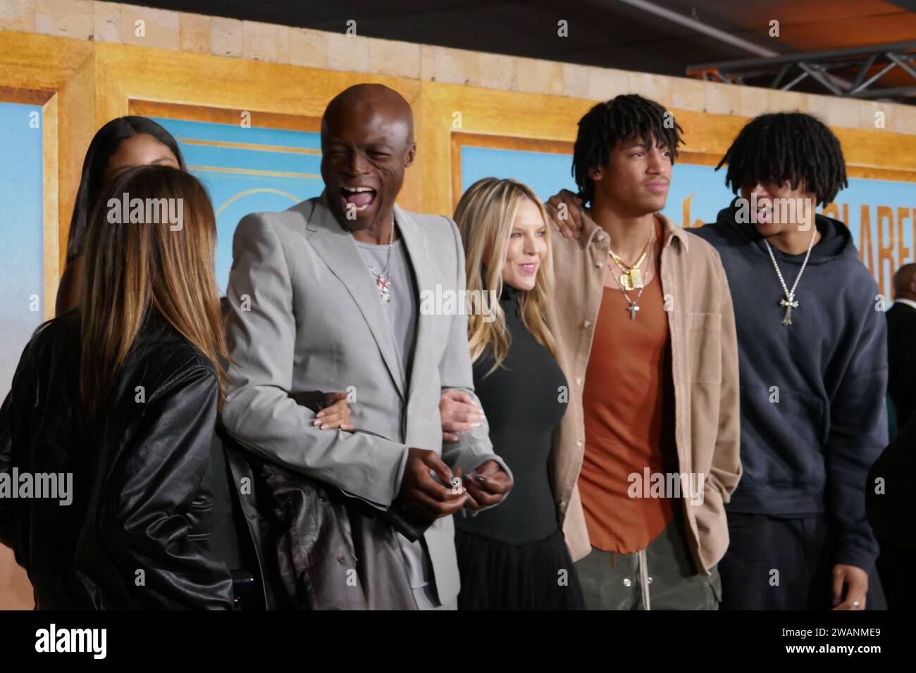 Los Angeles, California, USA 5th January 2024 Singer Seal and family ...
