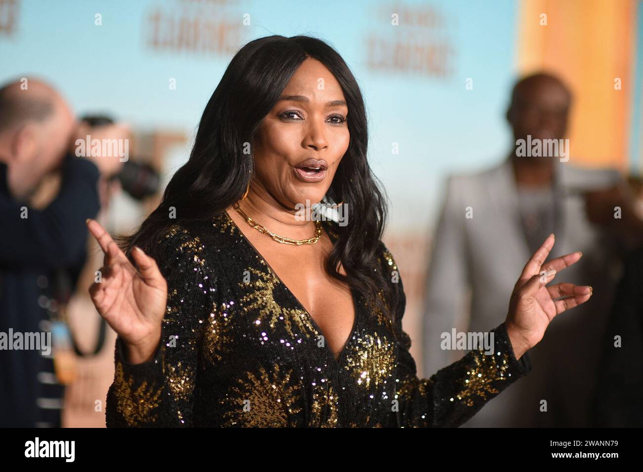 Angela Bassett arrives at the premiere of "The Book of Clarence" on ...