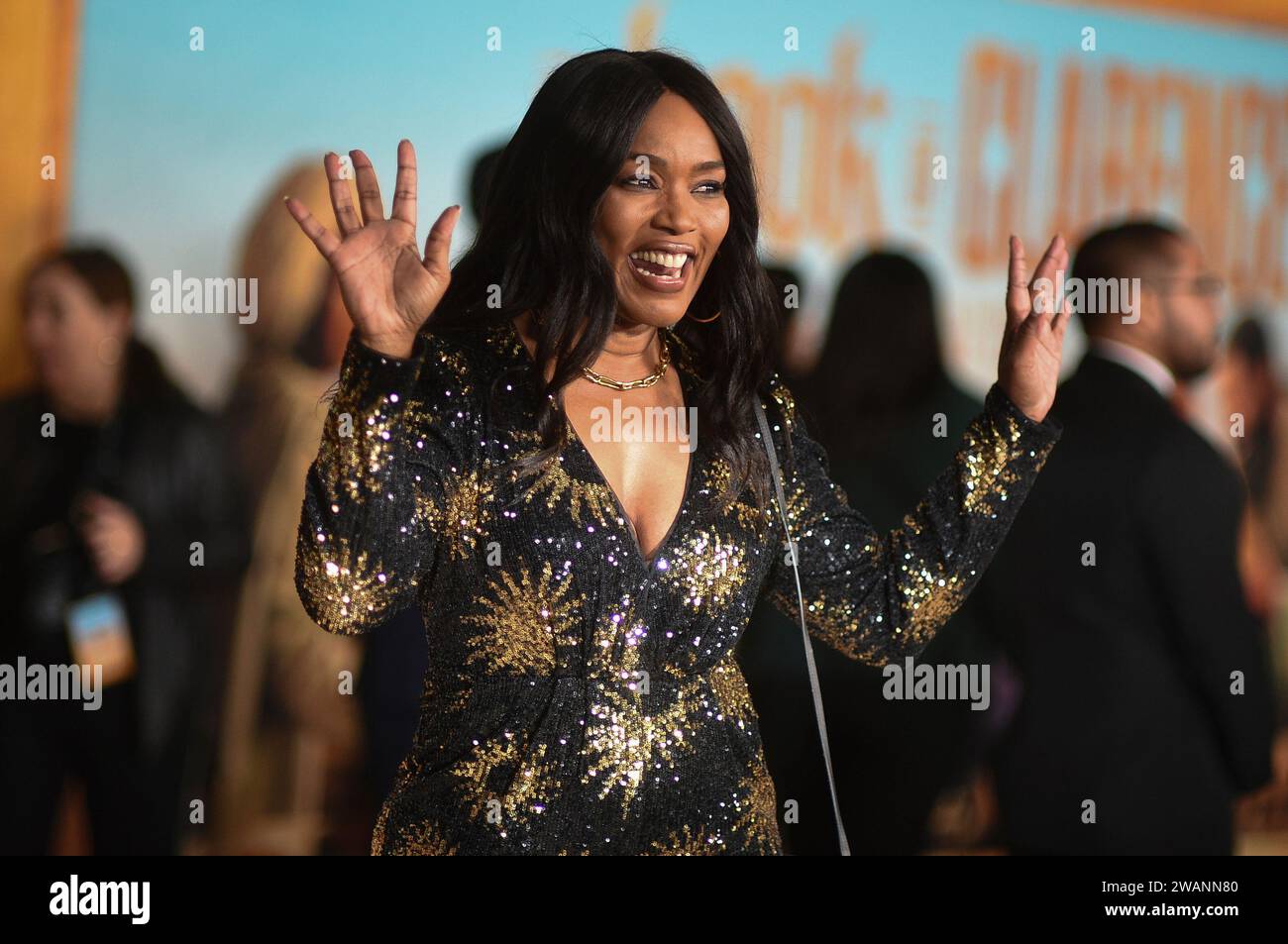 Angela Bassett arrives at the premiere of "The Book of Clarence" on ...