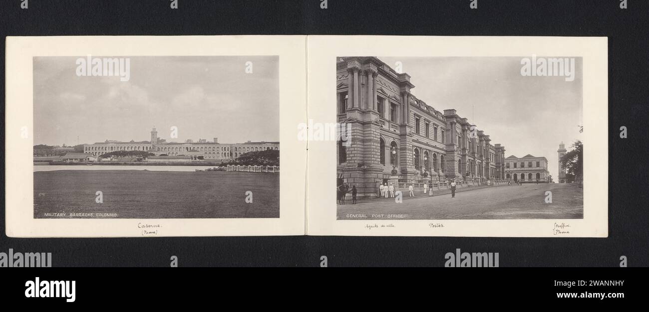 View of military barracks, Henry William Cave, c. 1890 - c. 1910 ...