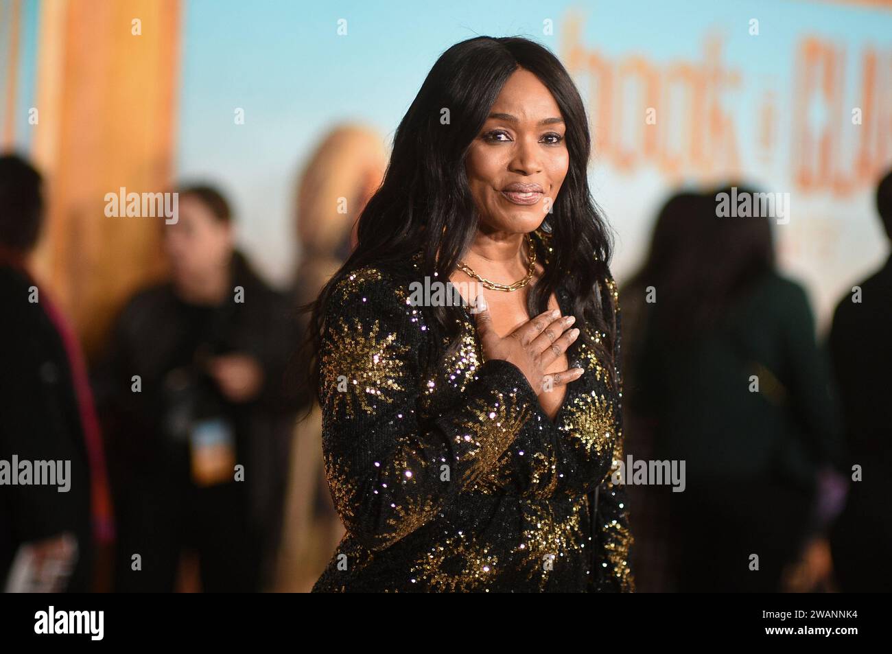 Angela Bassett arrives at the premiere of "The Book of Clarence" on ...