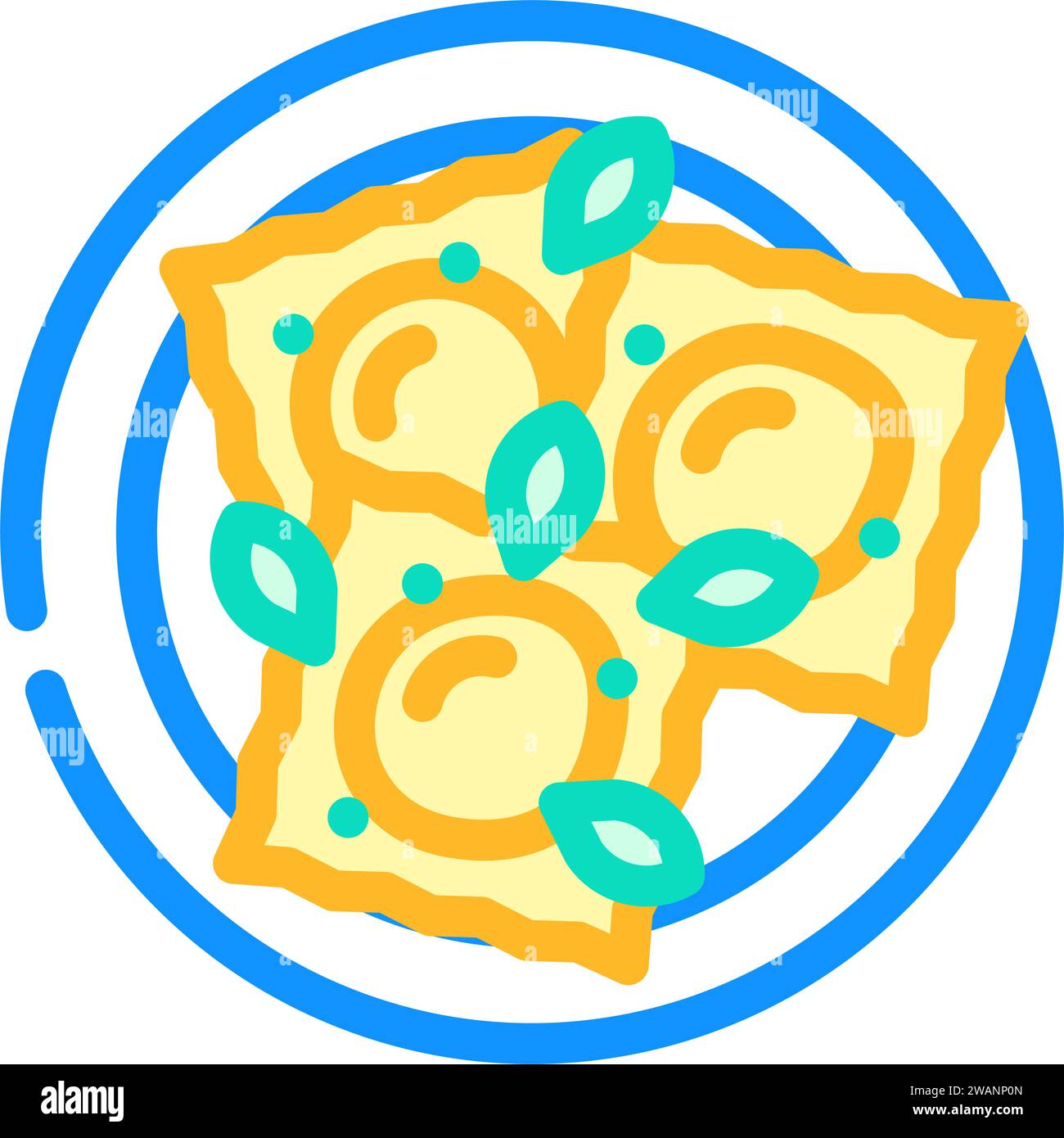 Ravioli pasta pack Stock Vector Images - Alamy