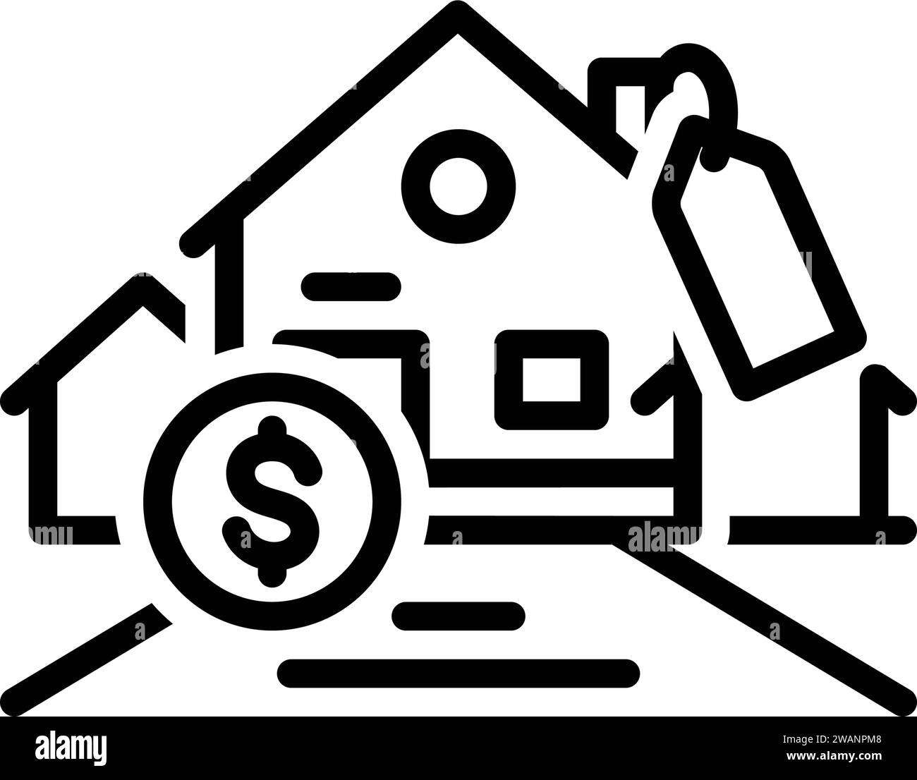 Affordability icon vector vectors Stock Vector Images - Alamy