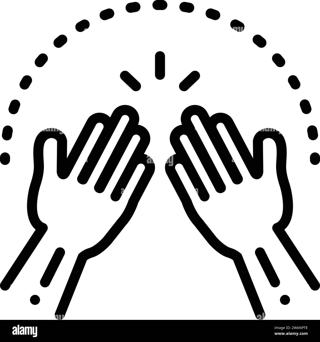 Icon for amen,hands Stock Vector Image & Art - Alamy
