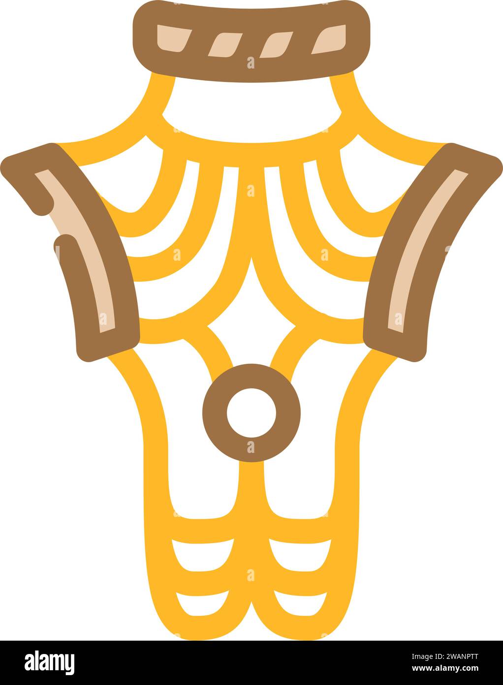 body chain jewelry color icon vector illustration Stock Vector Image ...