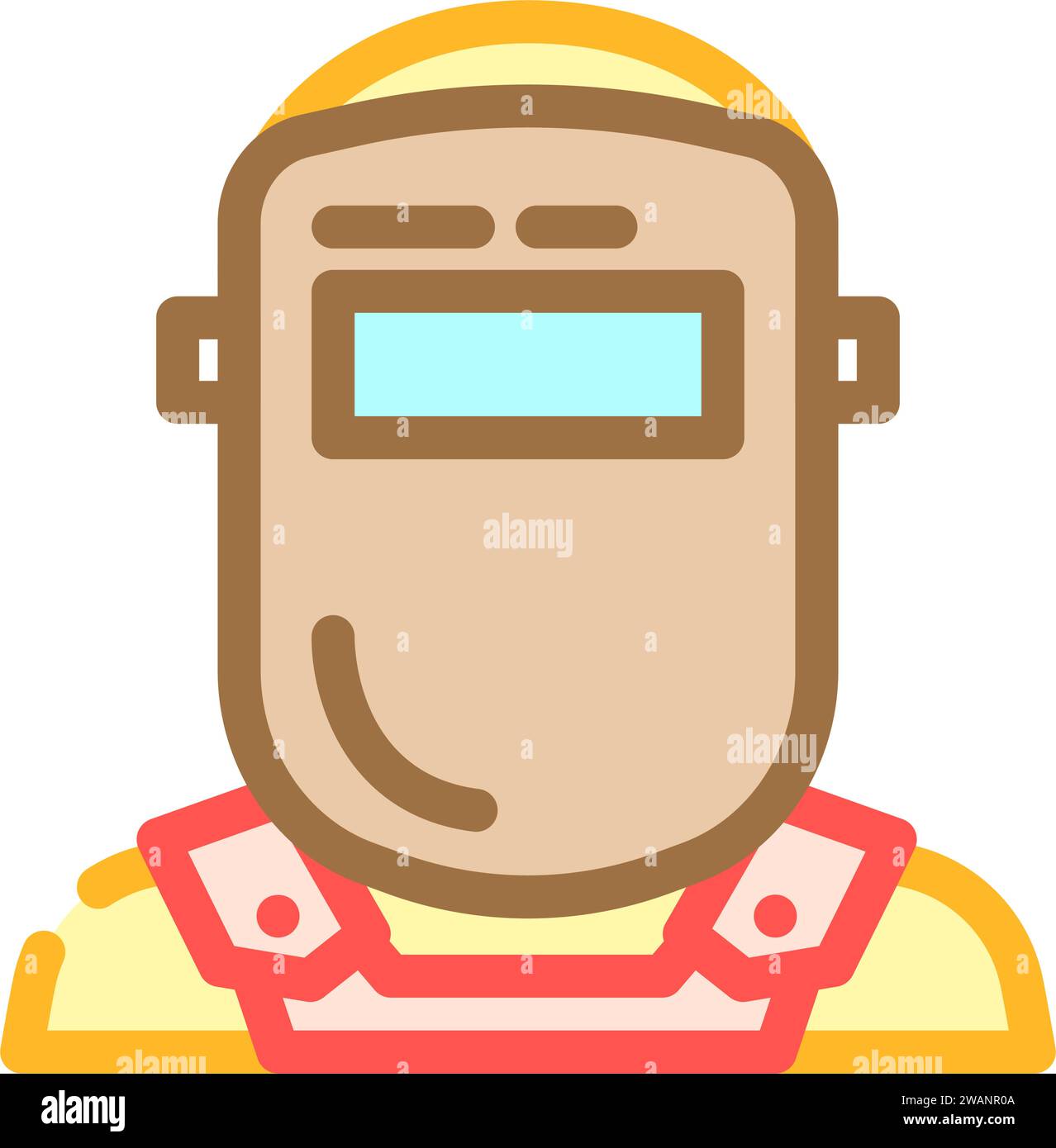 welding mask face color icon vector illustration Stock Vector Image ...