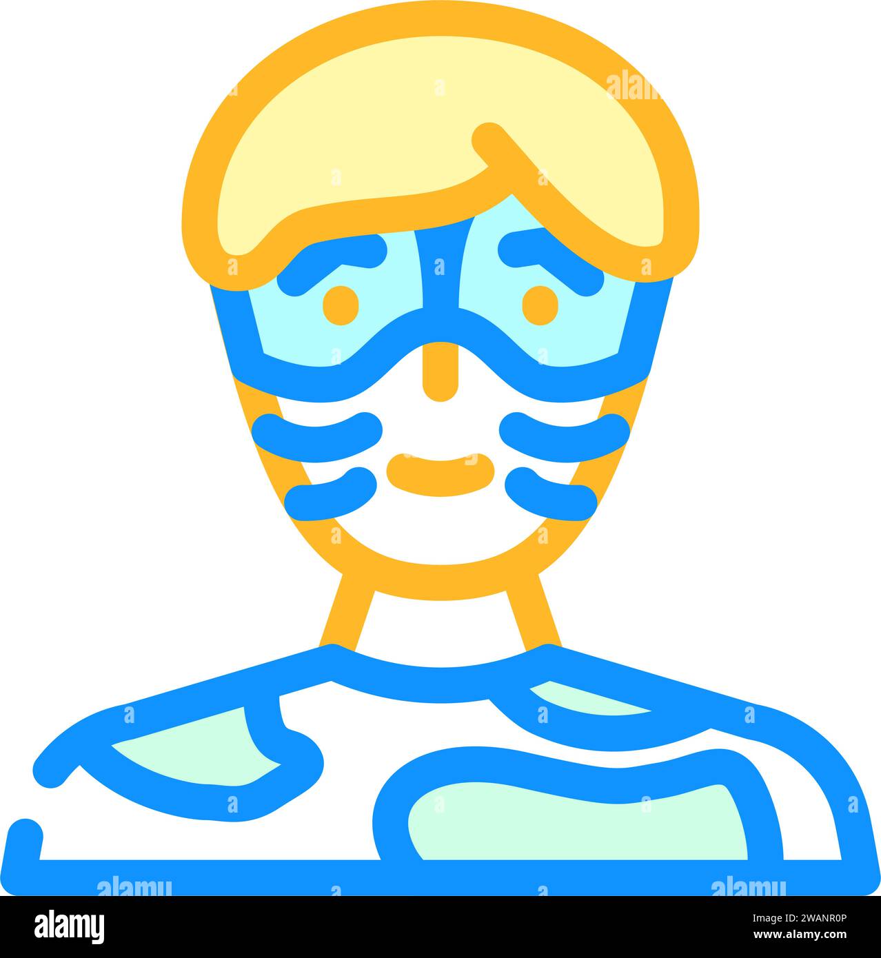painting mask face color icon vector illustration Stock Vector Image ...