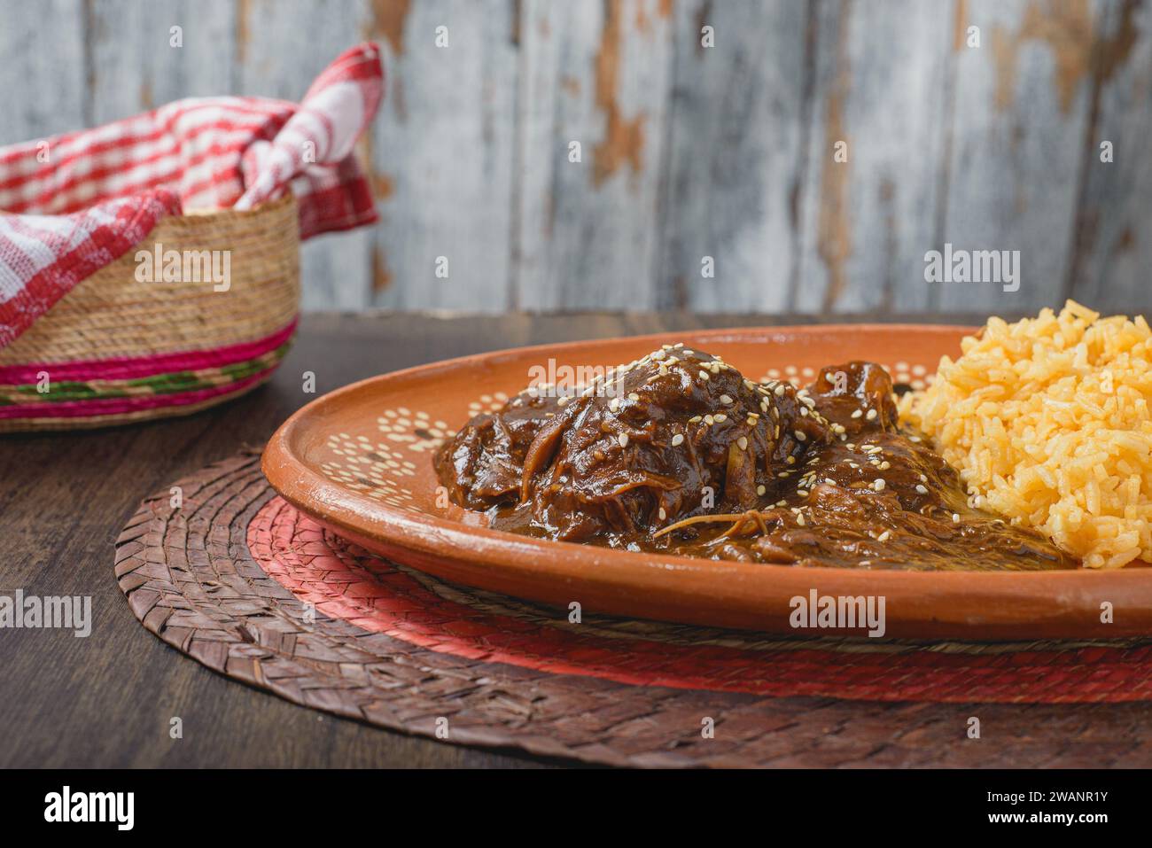 Mole chicken traditional mexican hi-res stock photography and images ...