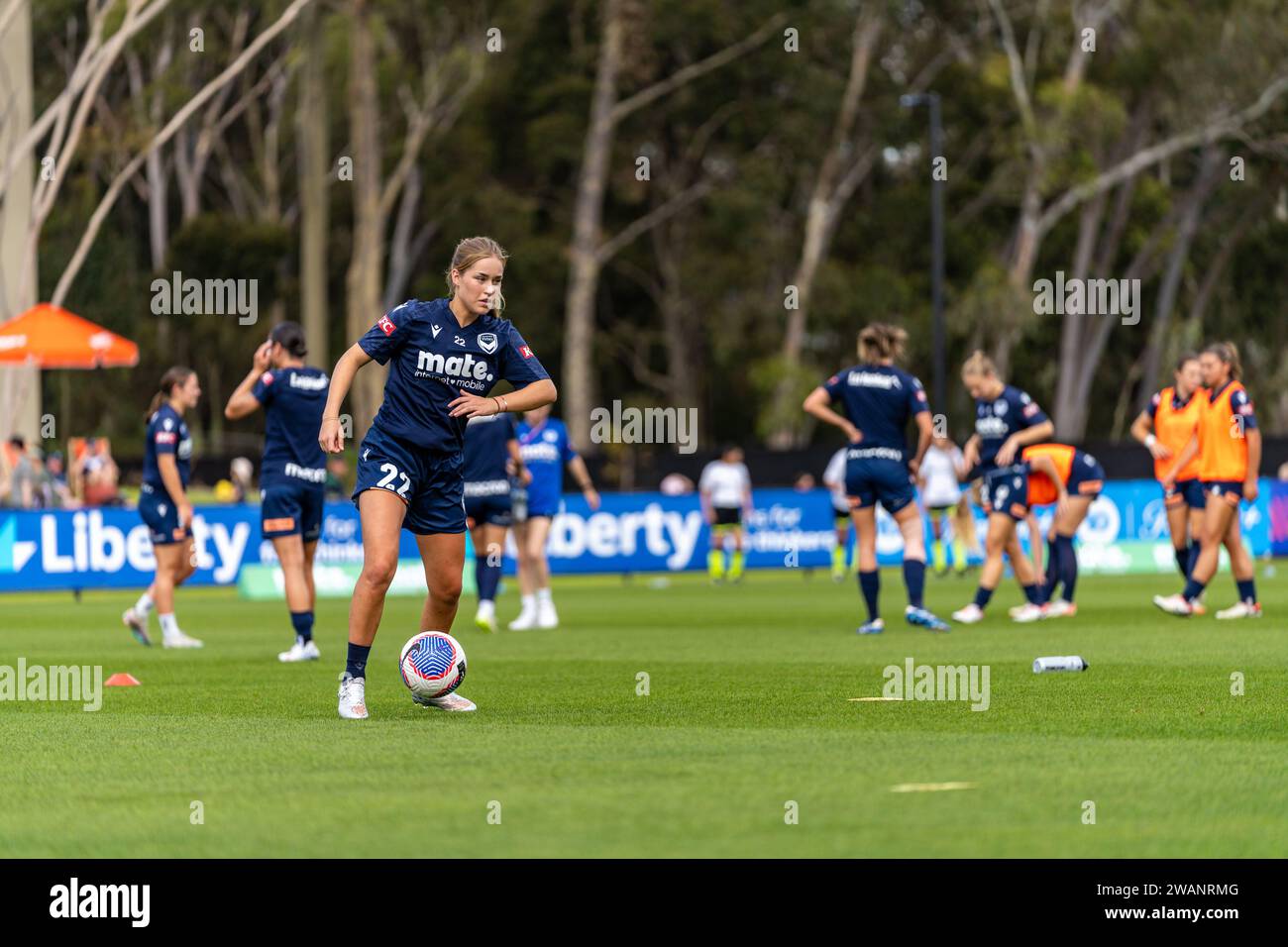 Bundoora, Australia. 6 January, 2024. Melbourne Victory FC Midfielder ...
