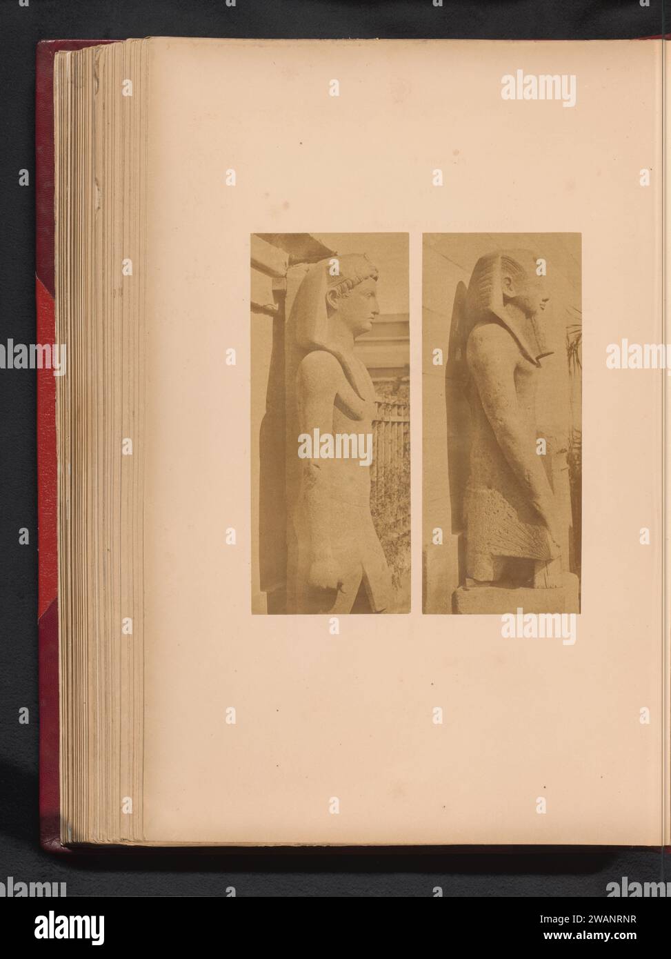 Two images of statues of a Ptolemeus and Thoetmosis III in the Boulaq ...