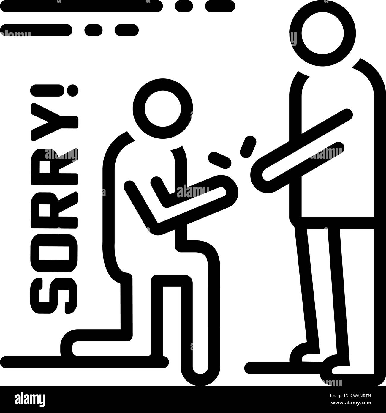 Apologize Cut Out Stock Images & Pictures - Alamy