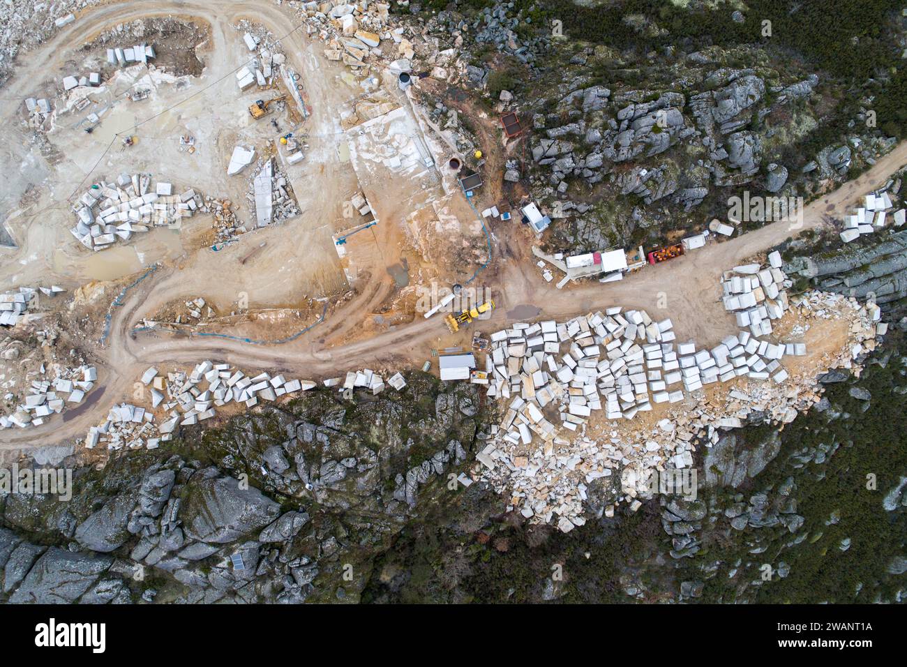 Aerial view gravel pit hi-res stock photography and images - Alamy