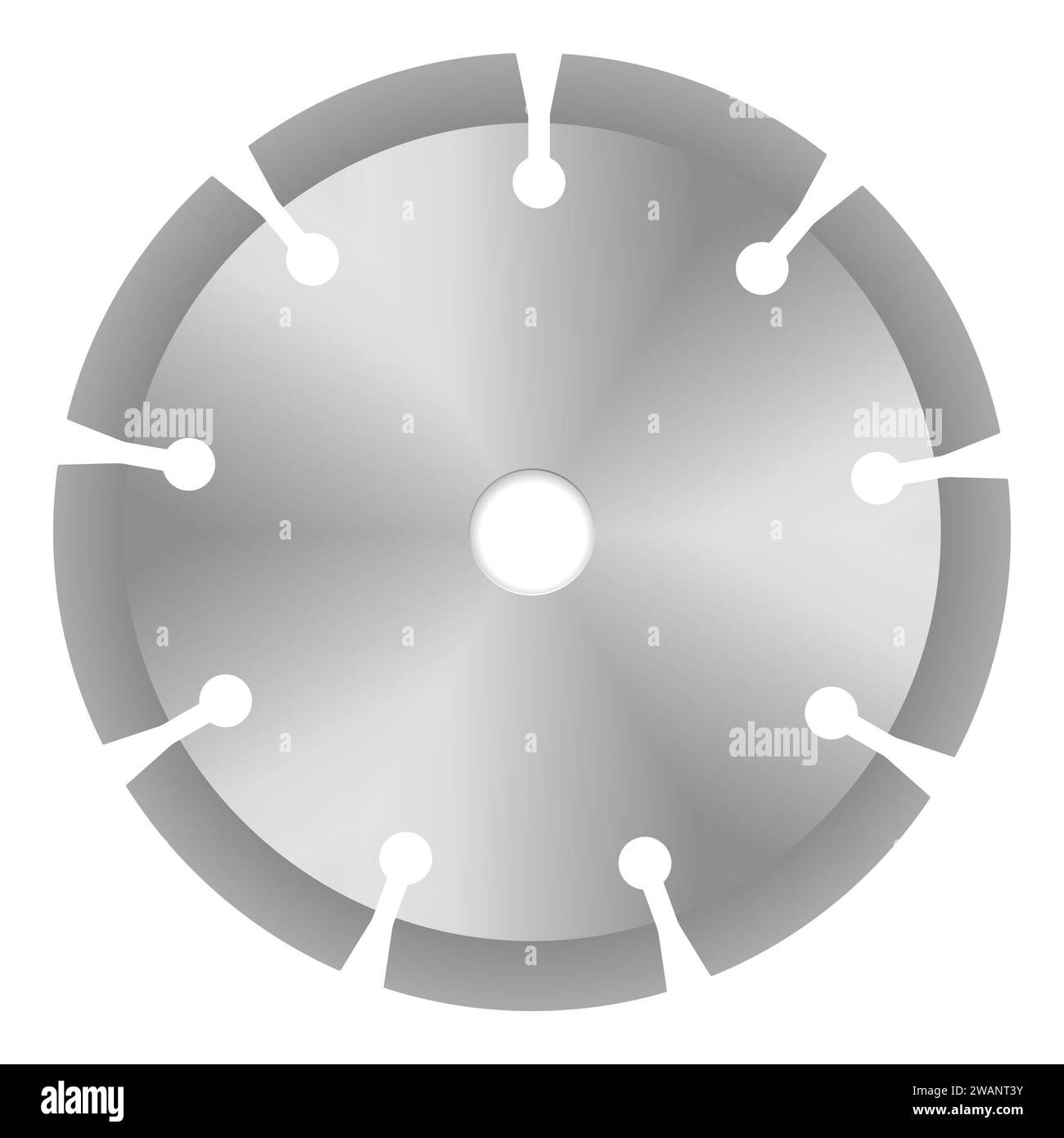 Saw blade on a white background. Vector illustration Stock Photo - Alamy