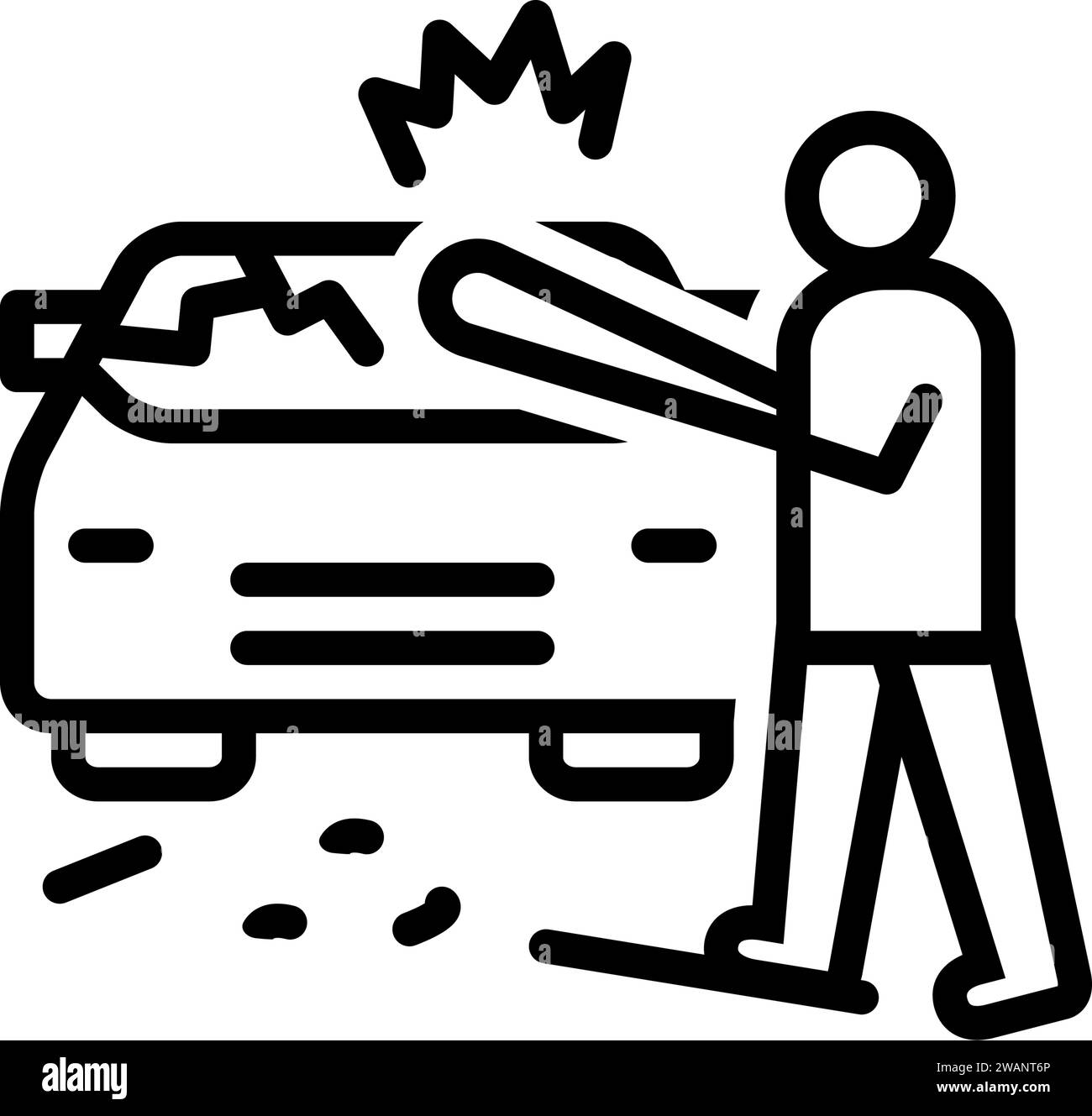 Icon for auto,destruction Stock Vector Image & Art - Alamy