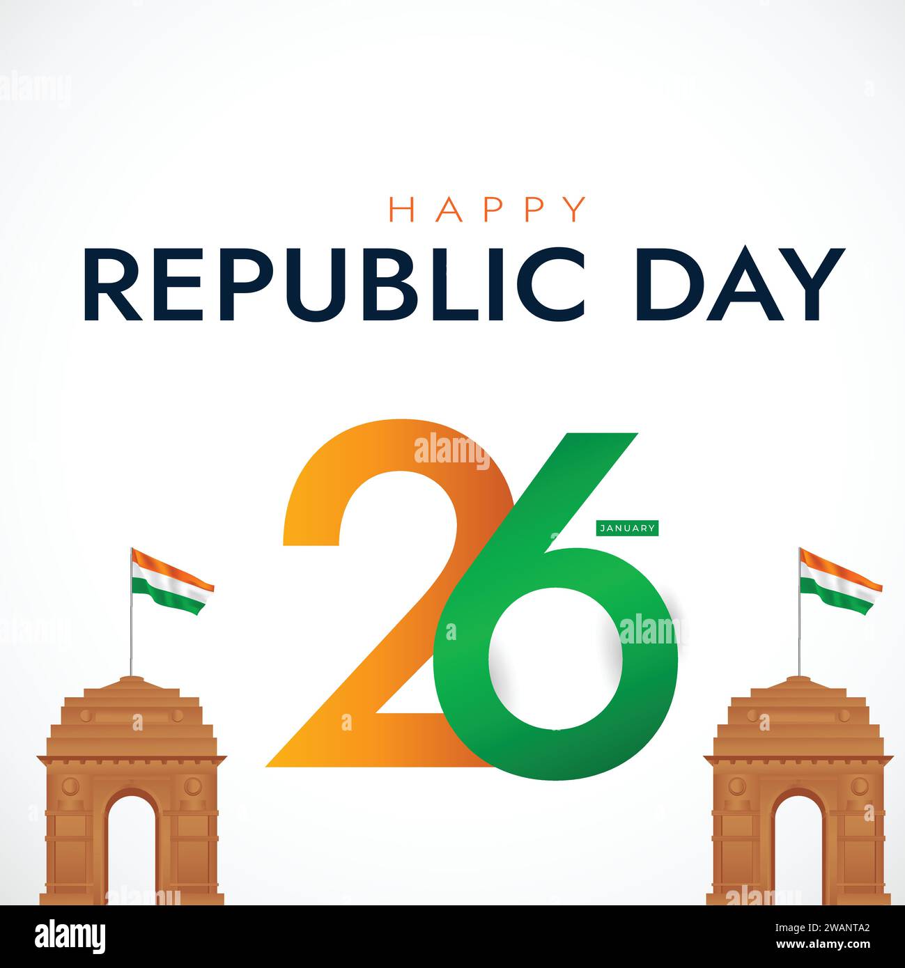 Vector illustration of republic day. 26 January background Stock Vector ...