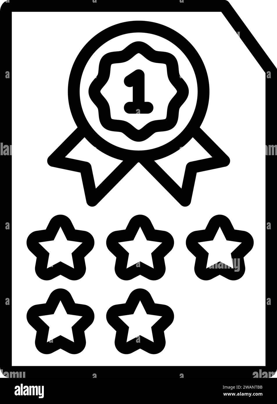 Rank icon Black and White Stock Photos & Images - Alamy