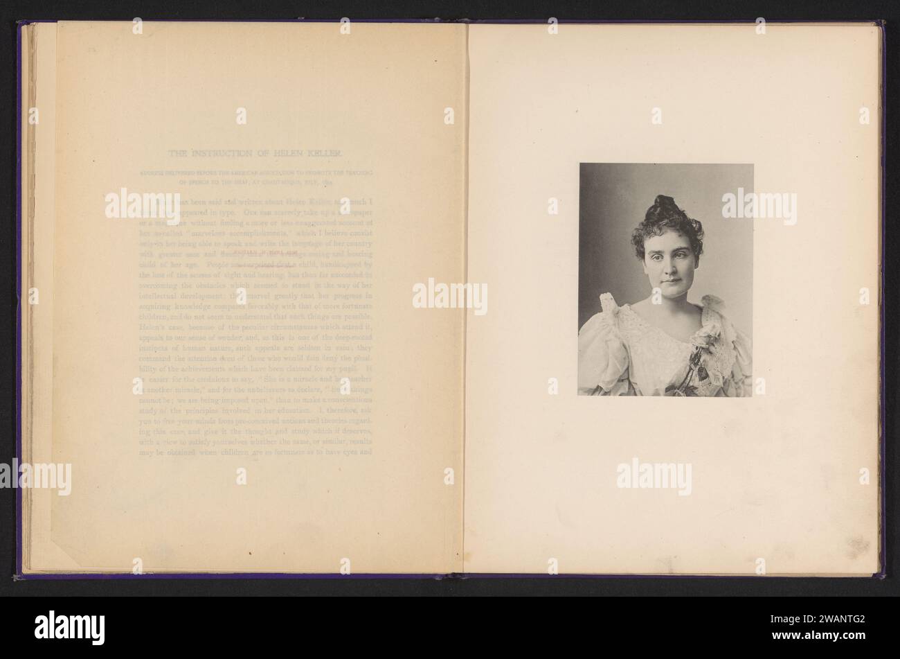 Portrait of Anne Sullivan, the teacher of Helen Keller, Falk, c. 1885 ...