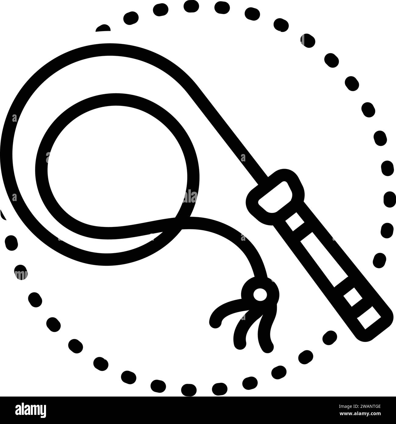 Icon for bullwhip,whip Stock Vector Image & Art - Alamy