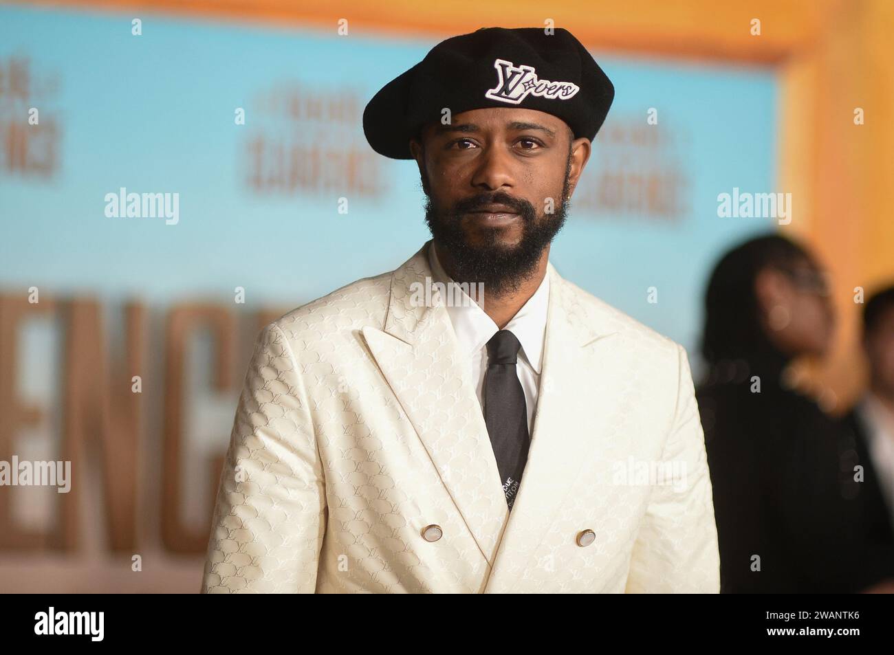 LaKeith Stanfield arrives at the premiere of "The Book of Clarence" on ...
