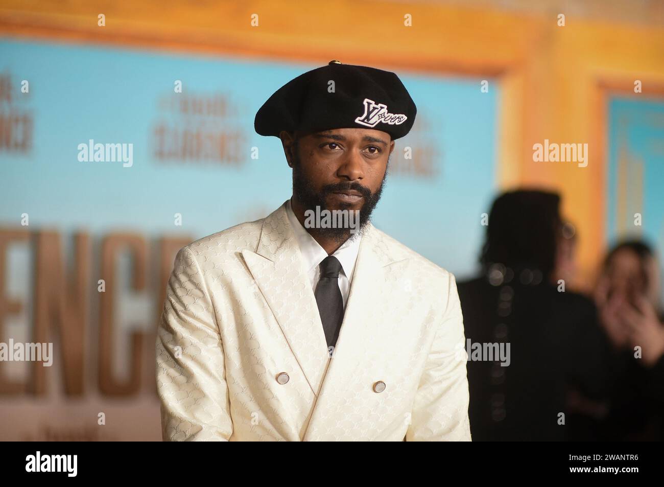 LaKeith Stanfield arrives at the premiere of "The Book of Clarence" on ...