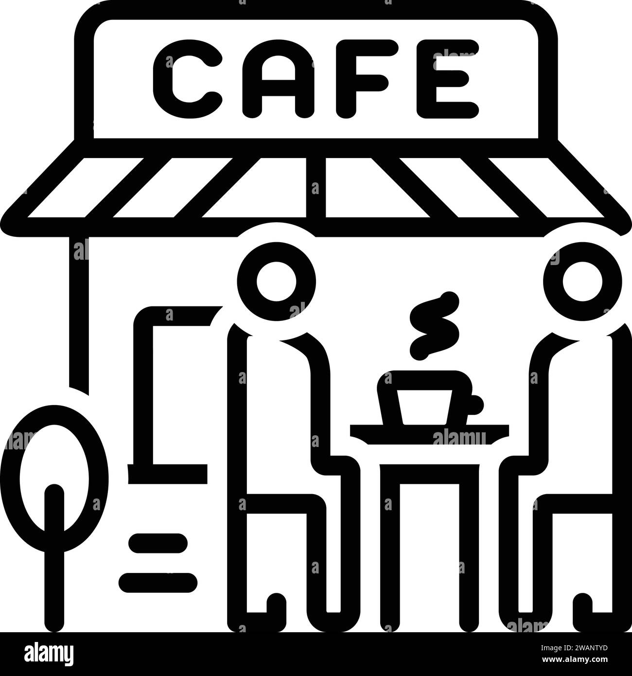 Cafes Stock Vector Images - Alamy
