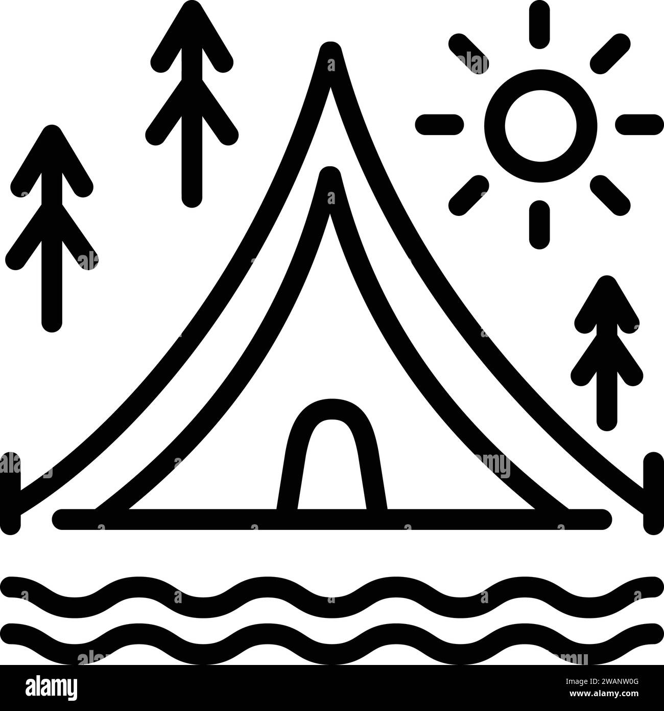 Icon for camps,tent Stock Vector Image & Art - Alamy