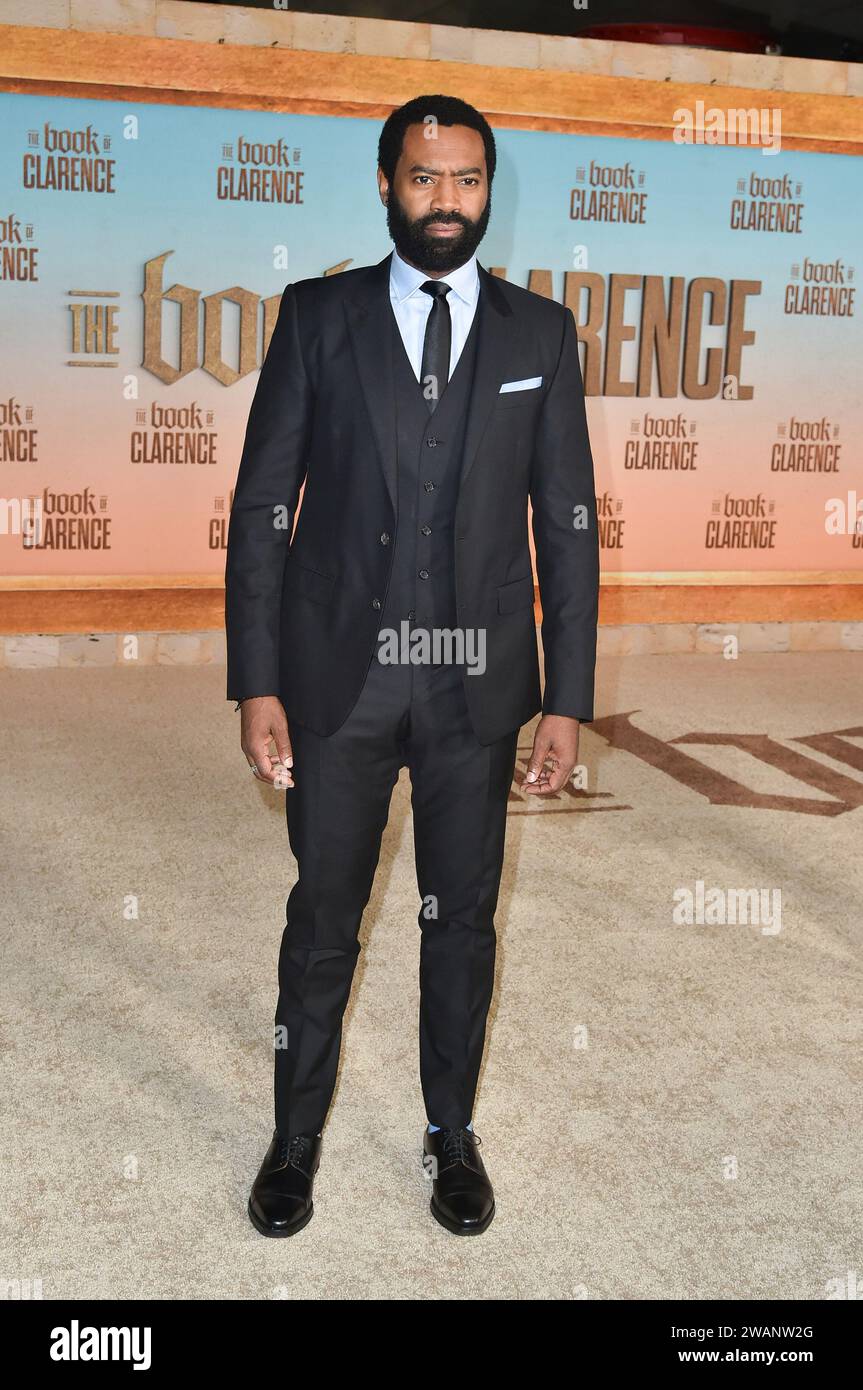 Nicholas Pinnock arrives at the premiere of "The Book of Clarence" on ...