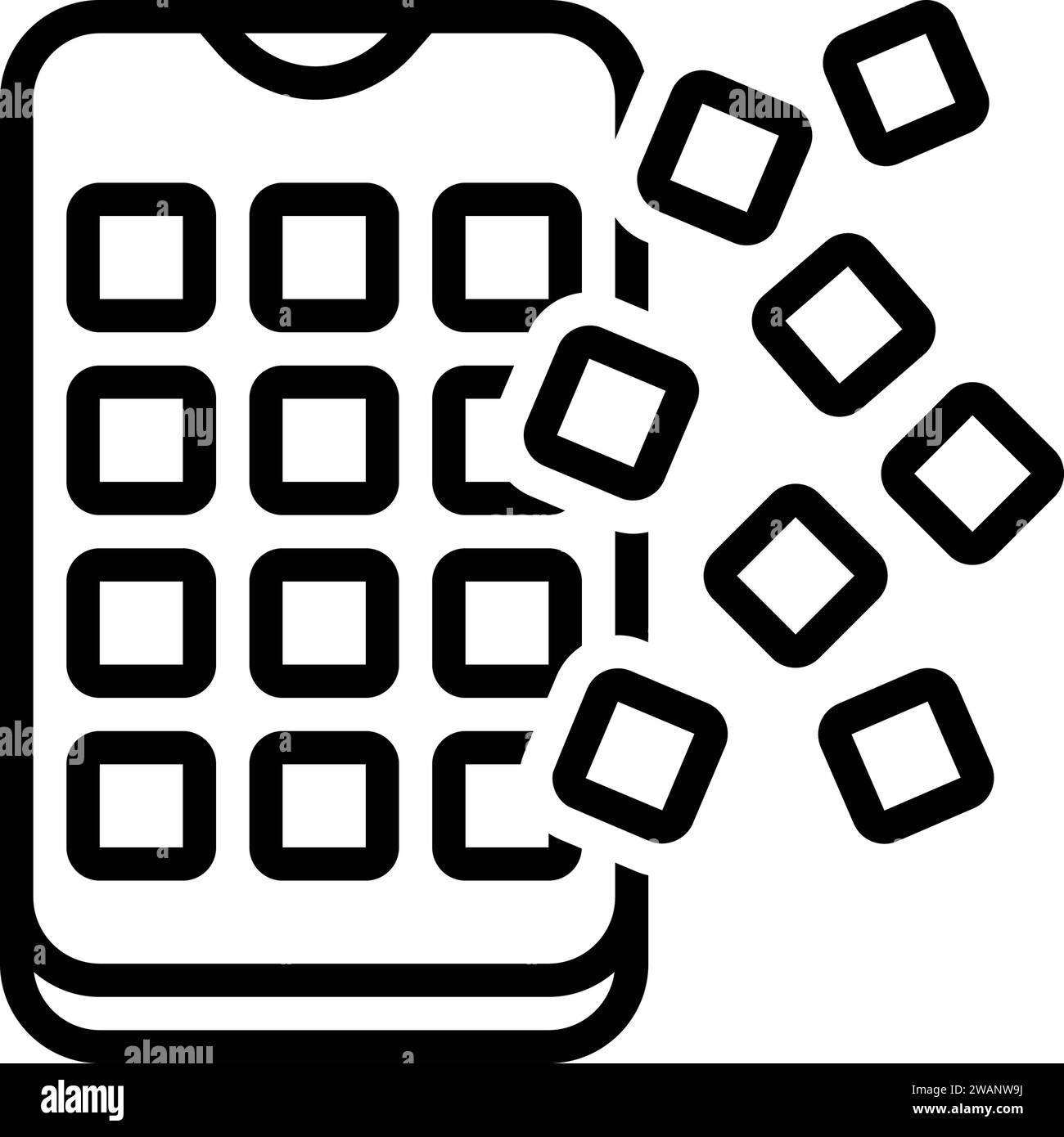 Mobile app technology Stock Vector Images - Alamy