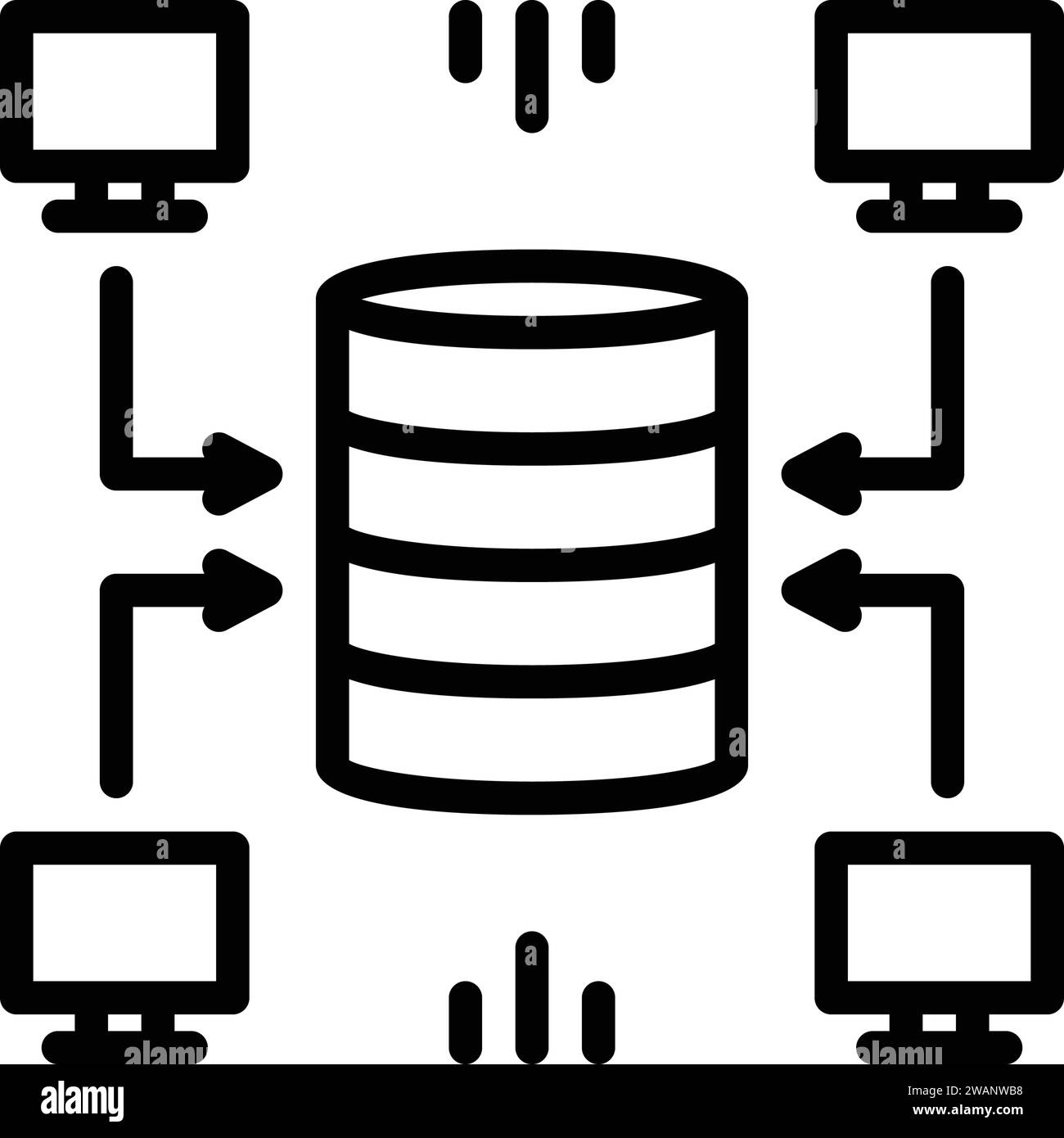 Data warehouse vector vectors hi-res stock photography and images - Alamy