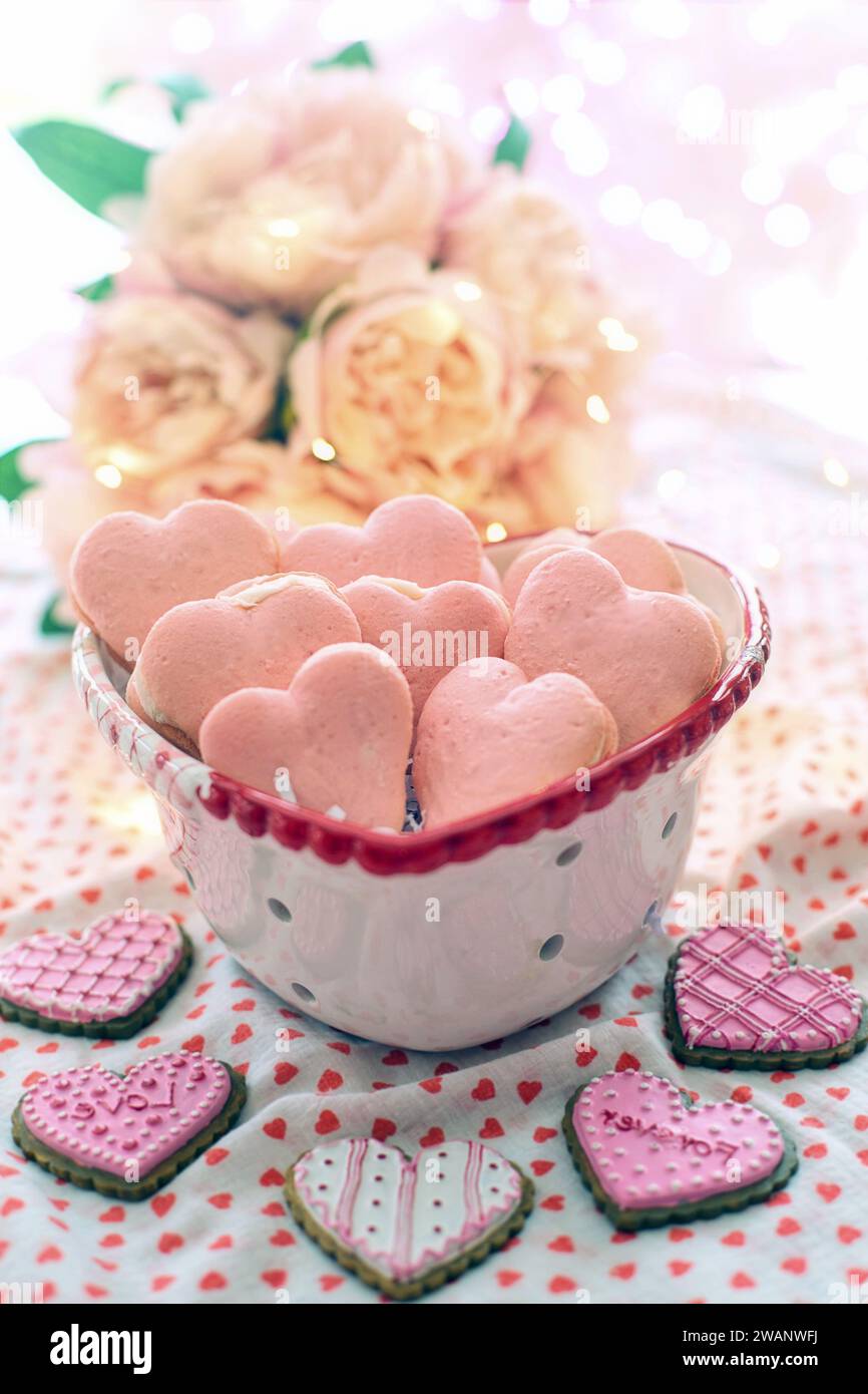 Heart symbol conceptual St. Valentine's day background. Heart love and ...