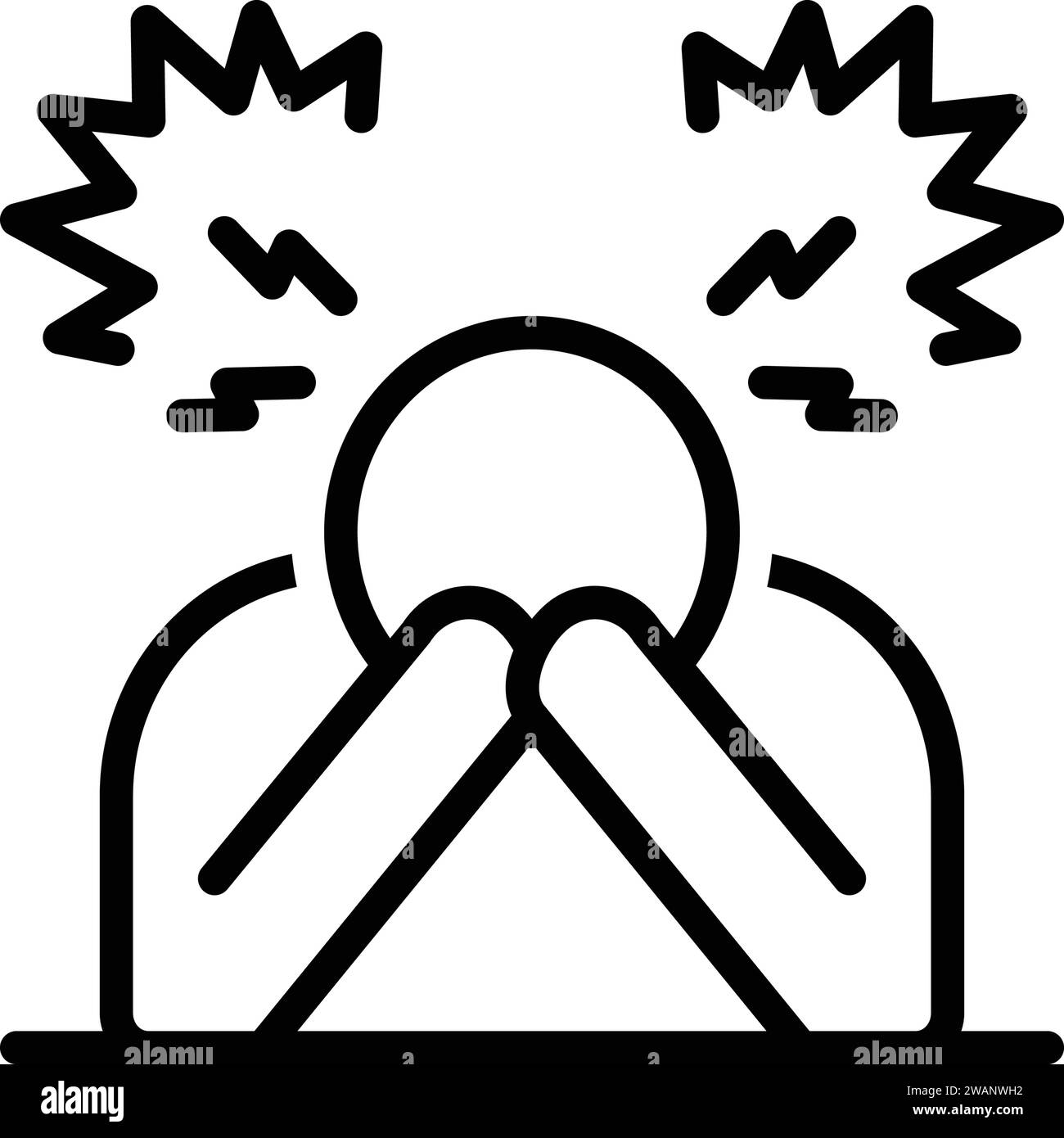 Despair and frustration Black and White Stock Photos & Images - Alamy