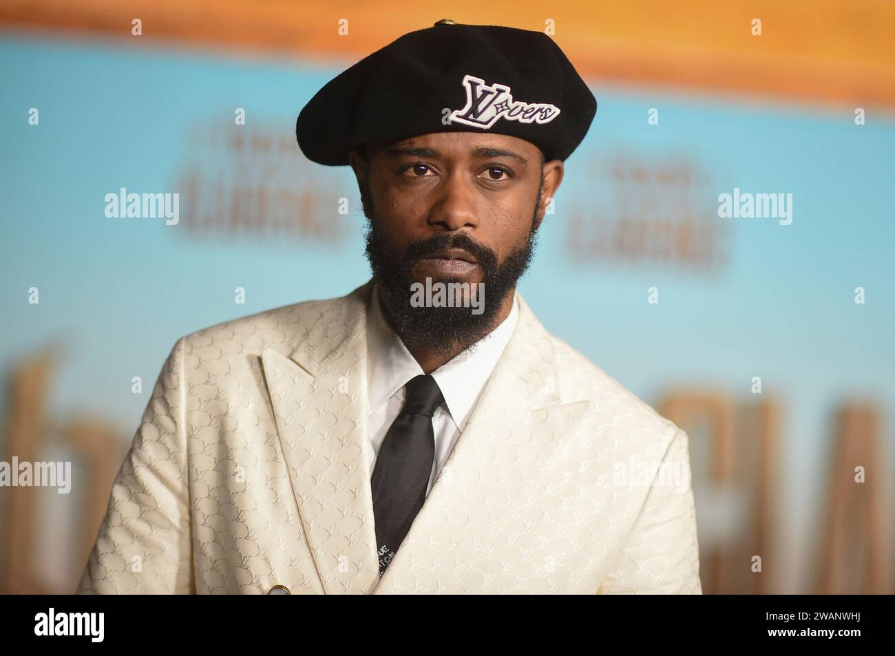 LaKeith Stanfield arrives at the premiere of "The Book of Clarence" on ...