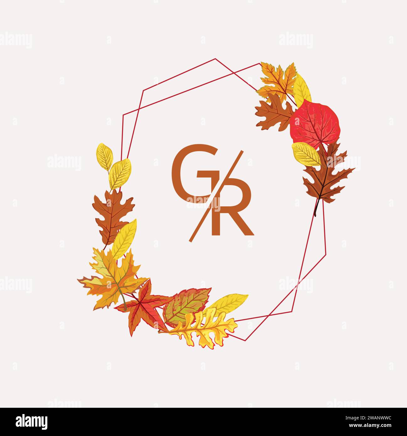 decorative autumn floral frame with sample Text vector, floral autumn ...