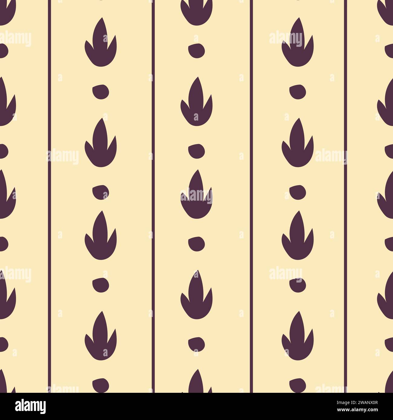 Retro wallpaper, classic floral composition print Stock Vector Image ...