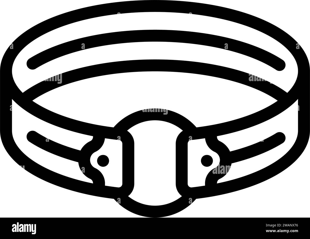 choker jewelry line icon vector illustration Stock Vector Image & Art ...