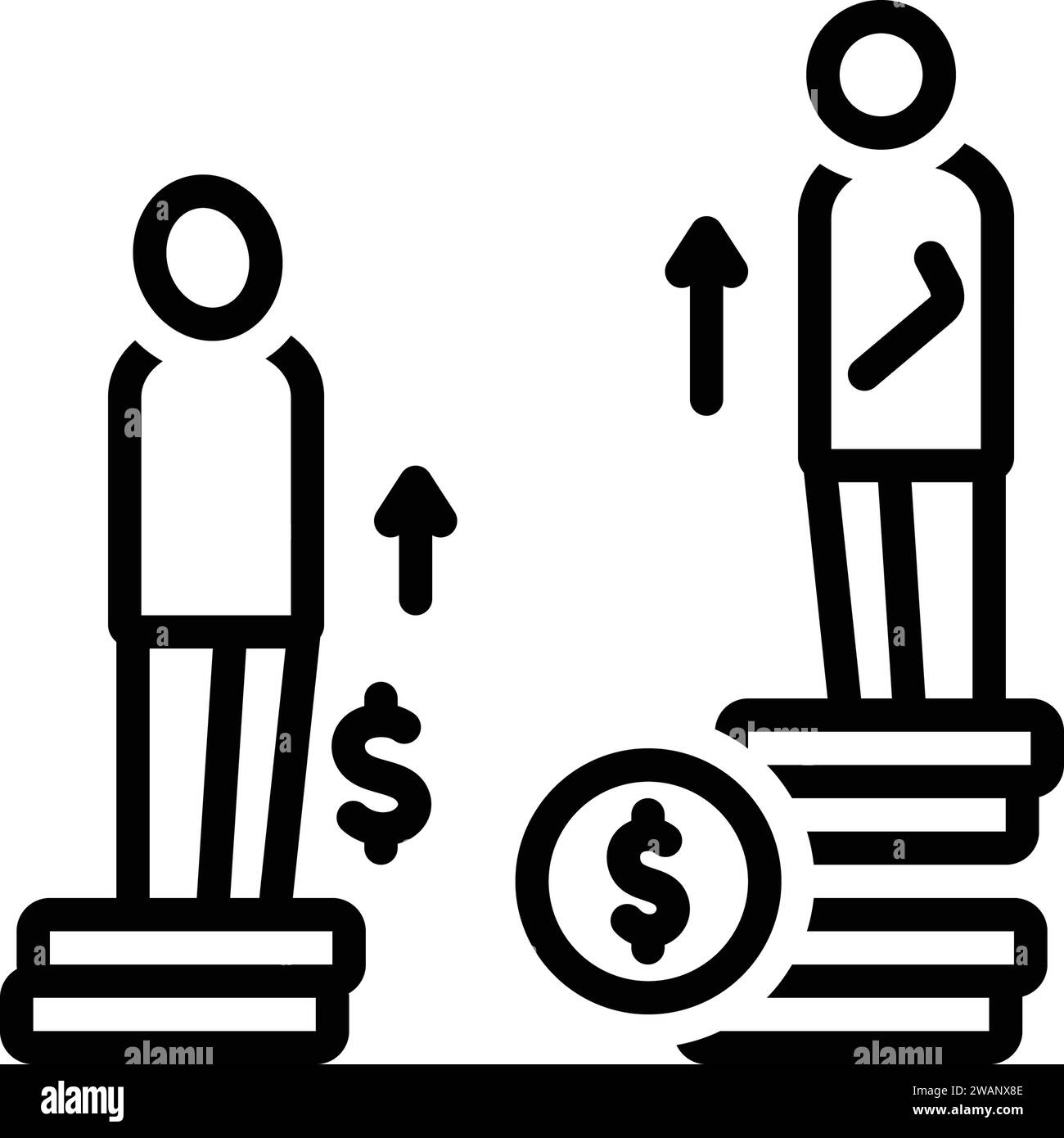 Icon for disparity,difference Stock Vector Image & Art - Alamy