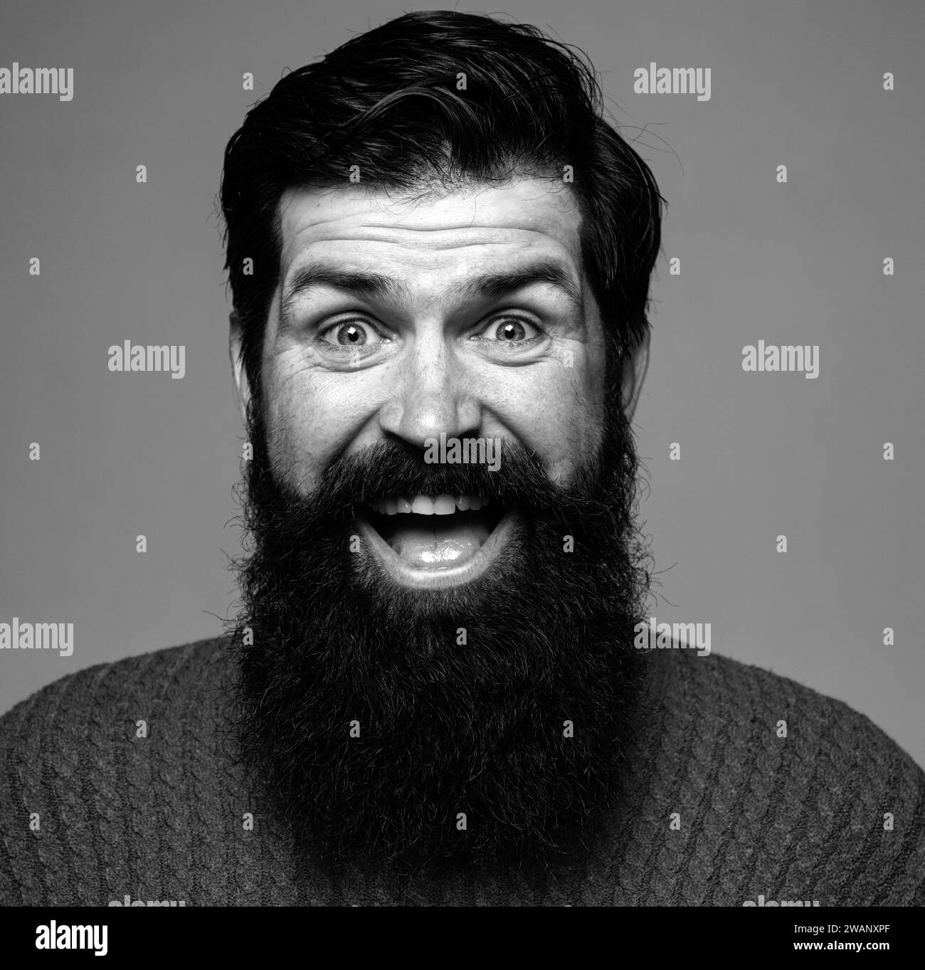 Happy man smile. Handsome smiling young guy. Funny face. Positive human ...