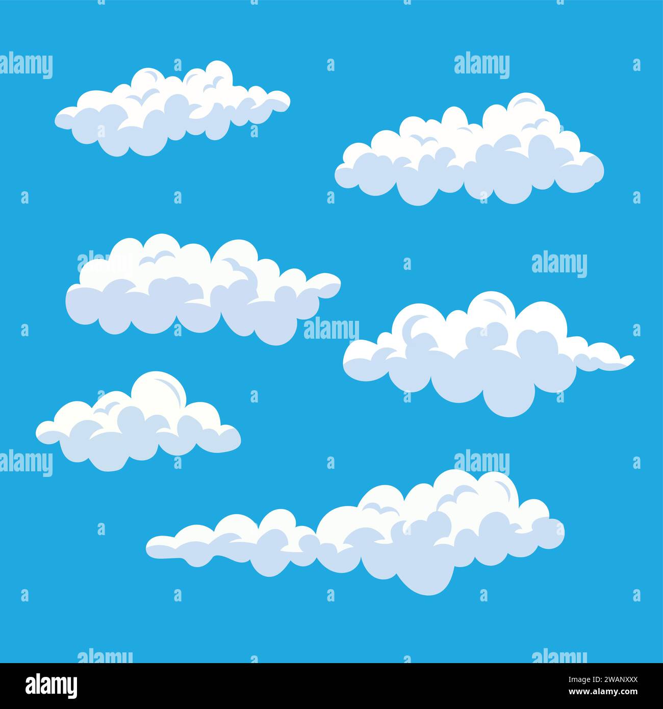 Set of cloud Stock Vector Images - Alamy
