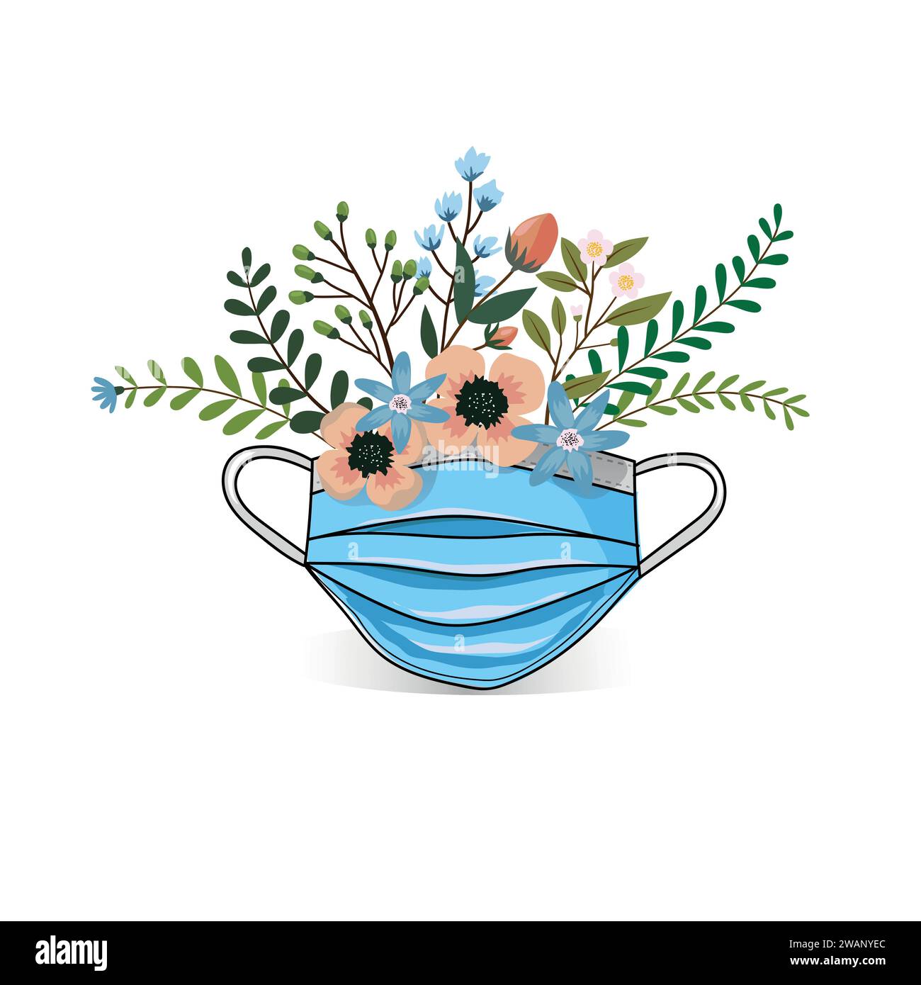 Medical flatlay Stock Vector Images - Alamy