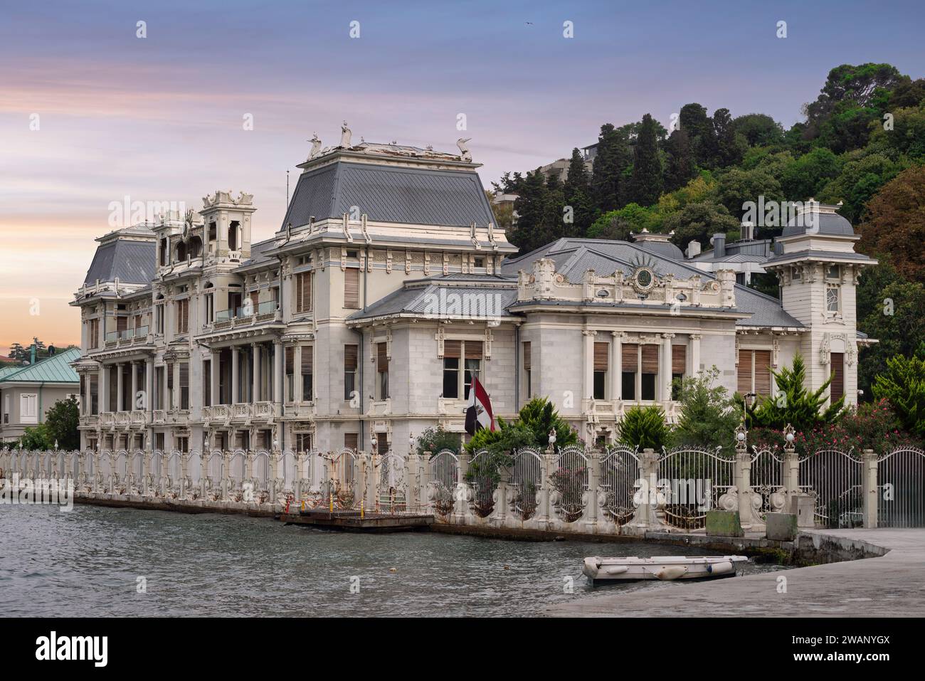 Art Nouveau style Egyptian Consulate in Istanbul, Turkey, built in 1902 ...
