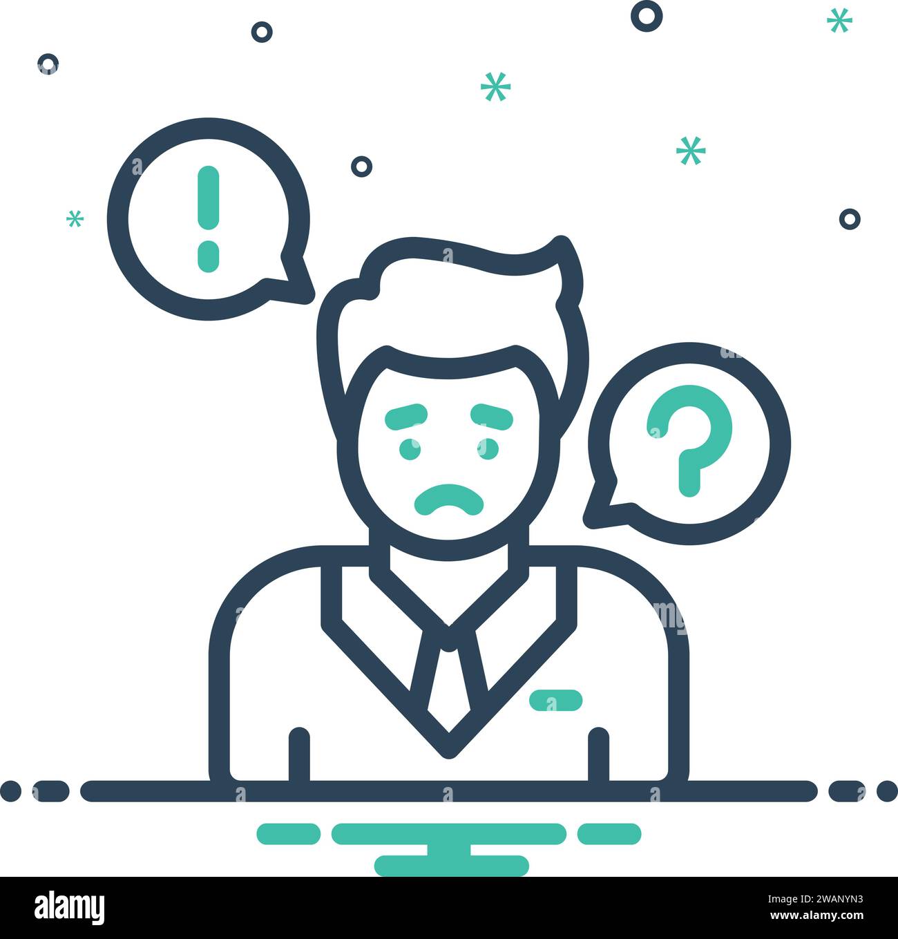 Illustration logo care concern Stock Vector Images - Alamy