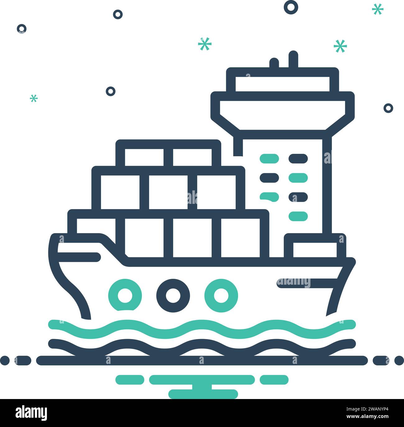 River cargo Stock Vector Images - Alamy