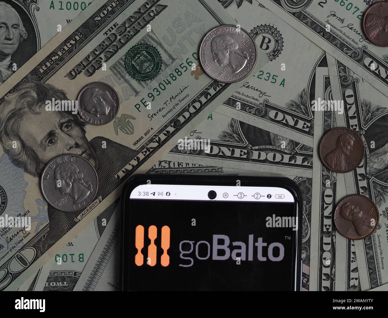 Germany. 06th Jan, 2024. In this photo illustration, a goBalto logo ...