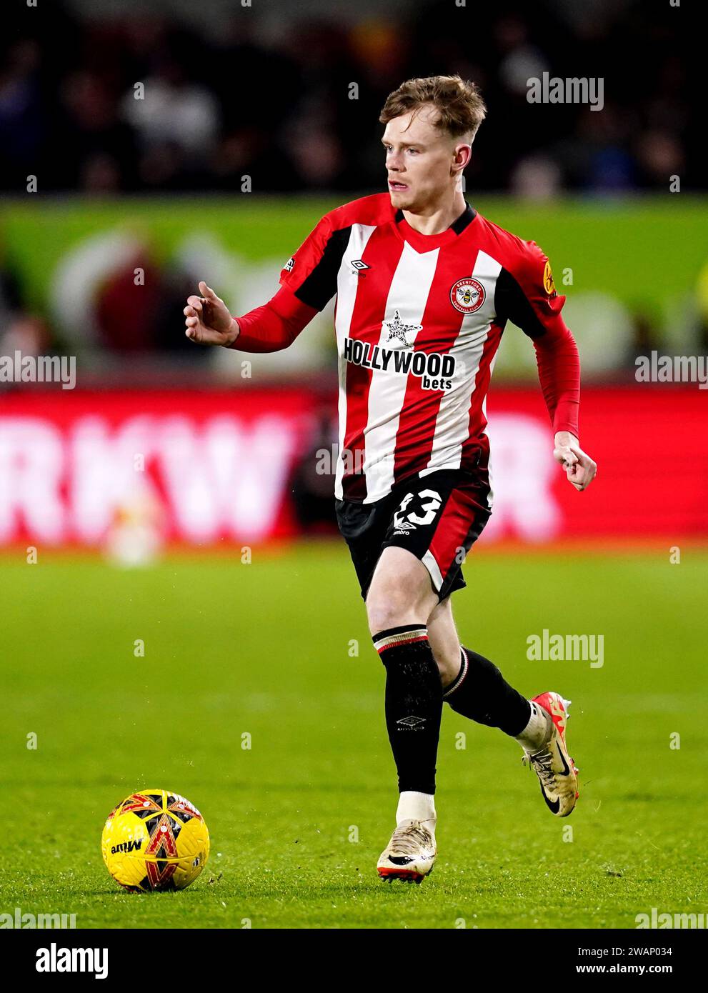 Brentford's Keane Lewis-Potter during the Emirates FA Cup Third Round ...