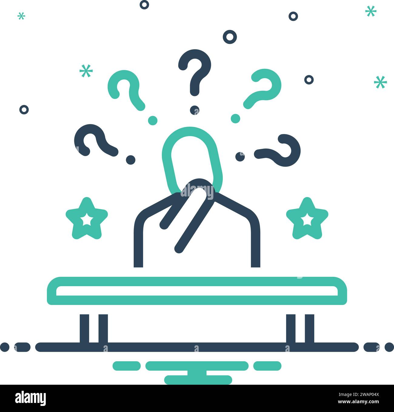 Maybe icon vector vectors hi-res stock photography and images - Alamy